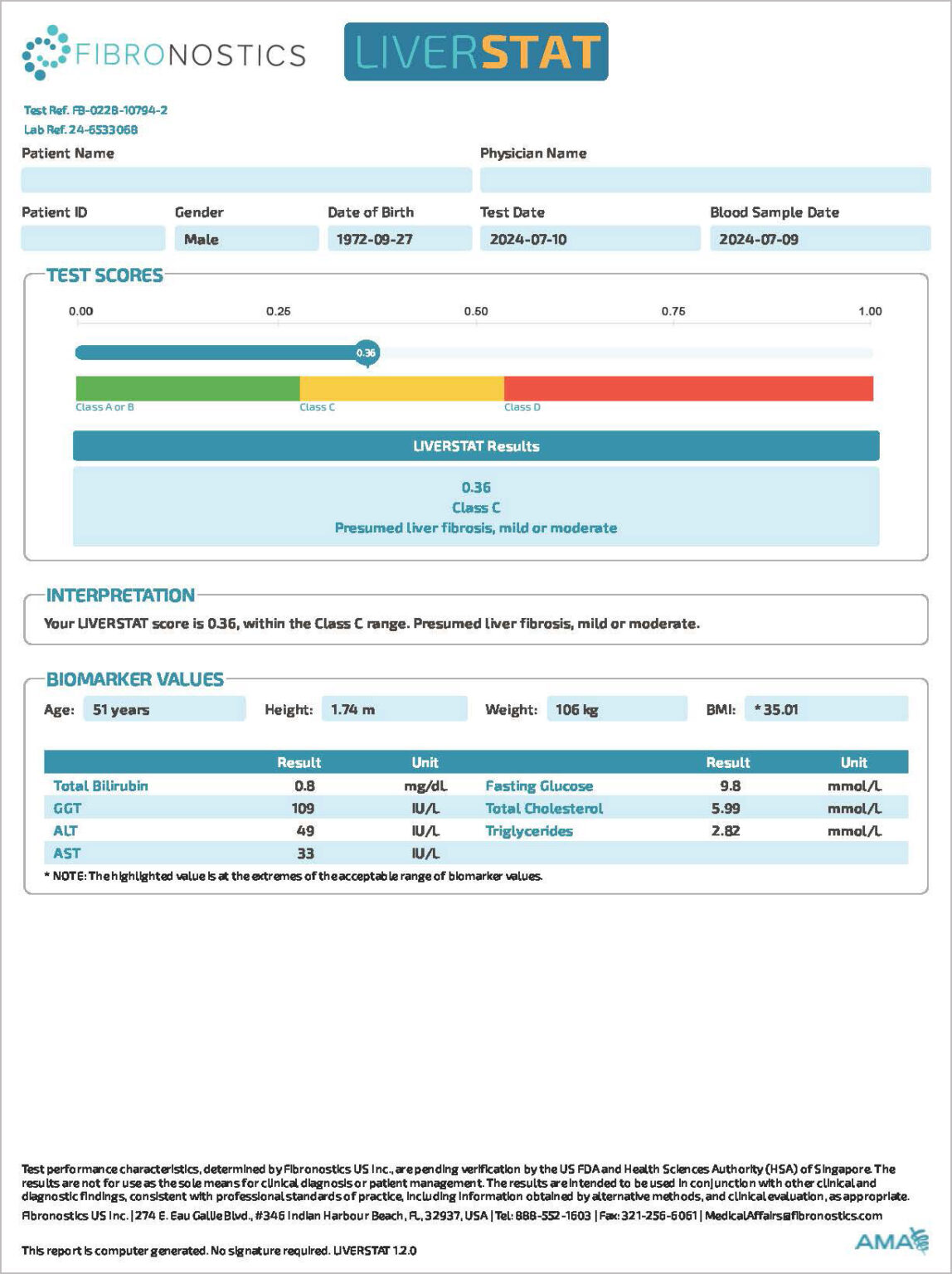 LIVERSTAT - FIBRONOSTICS